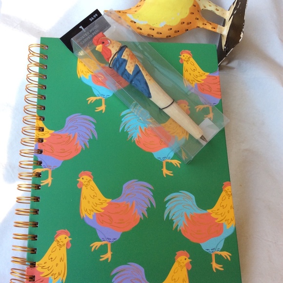 Other | New Notebook Rooster Wood Pen Bundle | Poshmark